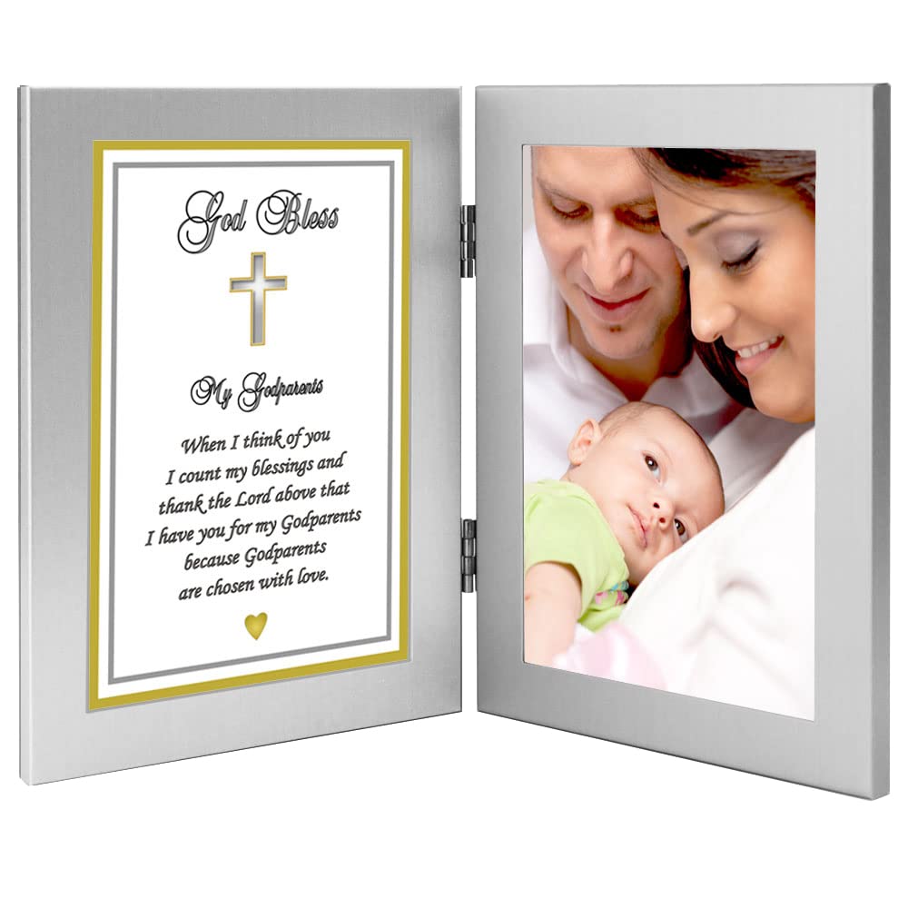 Baptism Present for Godparents from Godchild, Sweet Poem from Godson or Goddaughter, Add 4x6 Inch Photo