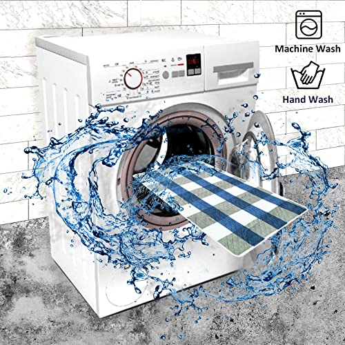 Fhiny 2 PCS Guinea Pig Cage Liner Plaid Washable Guinea Pig Bedding Reusable Small Pet Pee Pads Fast Absorbent Waterproof Anti Slip for Rabbits Bunny Hamsters or Other Small Animals