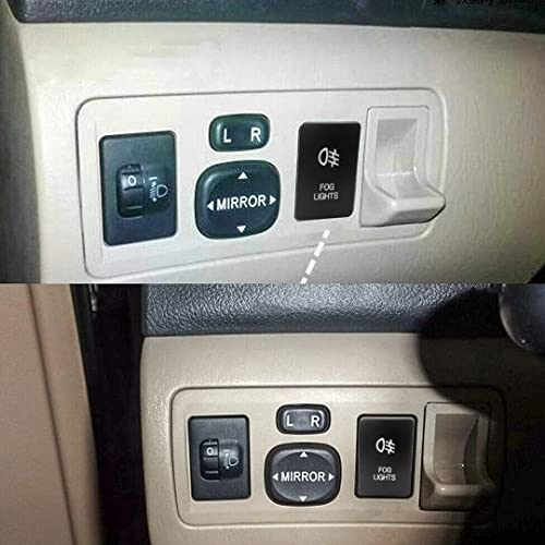 Blue Fog Light Push Button Switch LED Push Switch for 2019 Toyota Tacoma SR5 Crew Cab Pickup 4-Door
