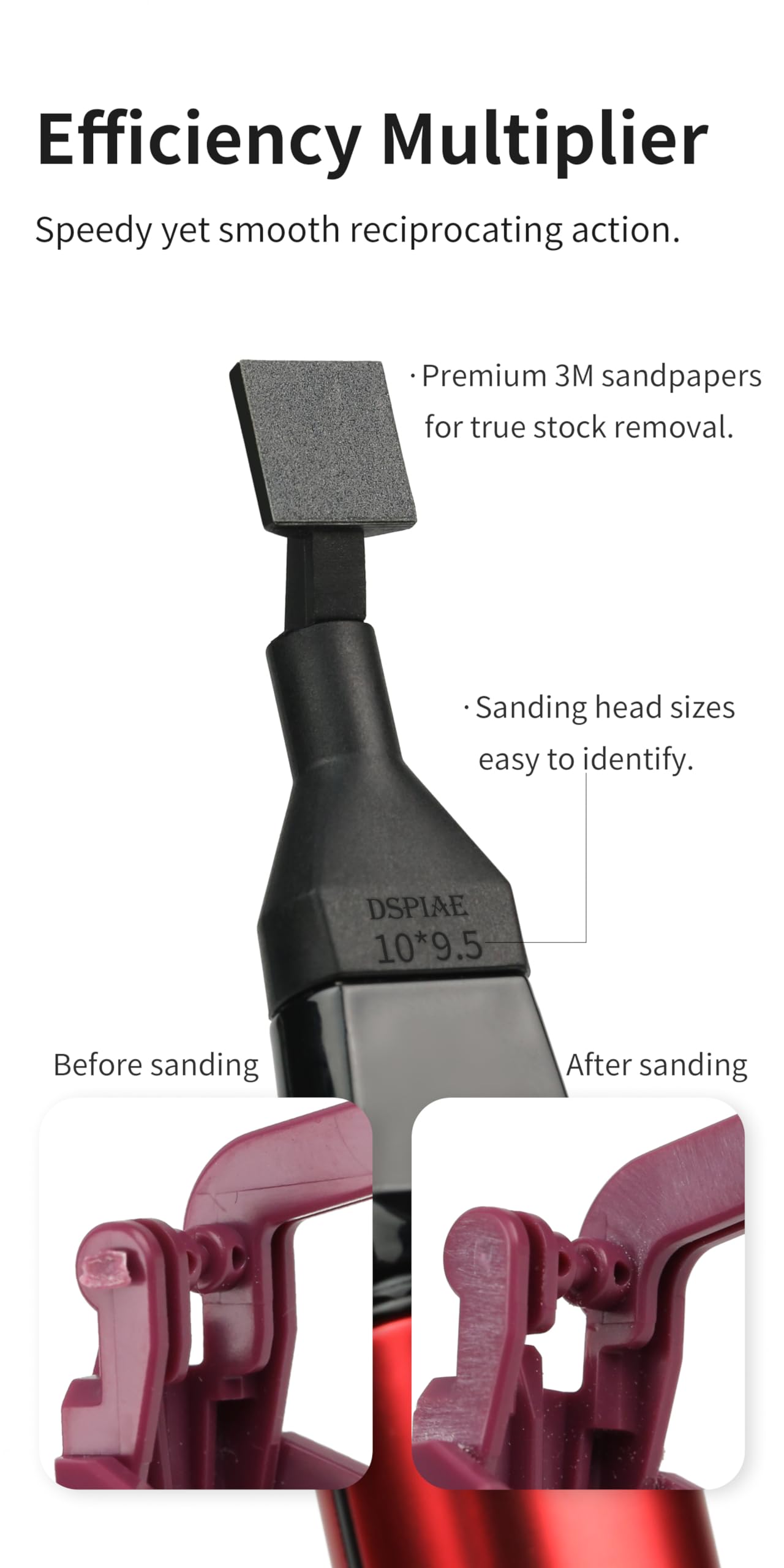 Reciprocating Sander,USB Quick Charging Sanding Pen With 8pcs Sanding Head,Self-Adhesive Sandpaper Pre-cut mesh 134pcs (ESA)
