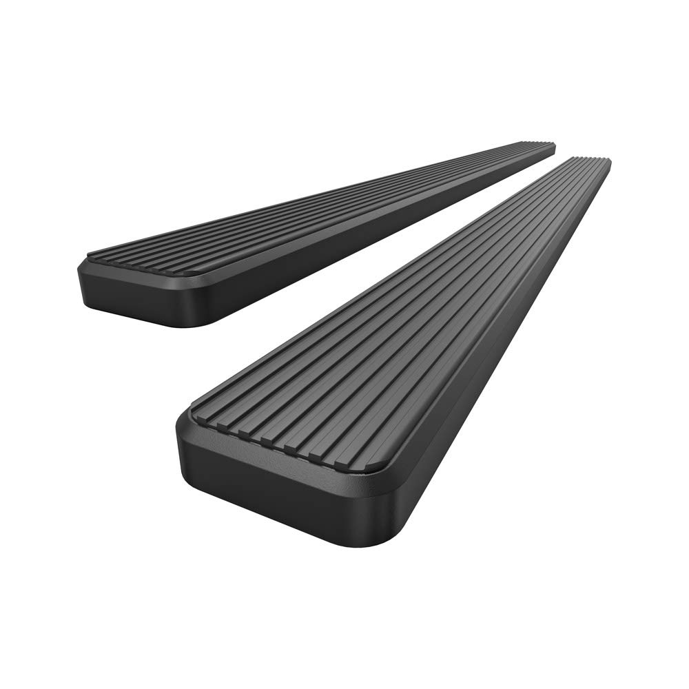 APS Running Boards (Nerf Bars Side Steps Step Bars) Compatible with Ford F150 2009-2014 Regular Cab (Stainless Steel Black Powder Coated 5 inches)