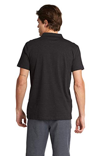 Billabong mens Classic Polo Shirt, Black Heather, Large US