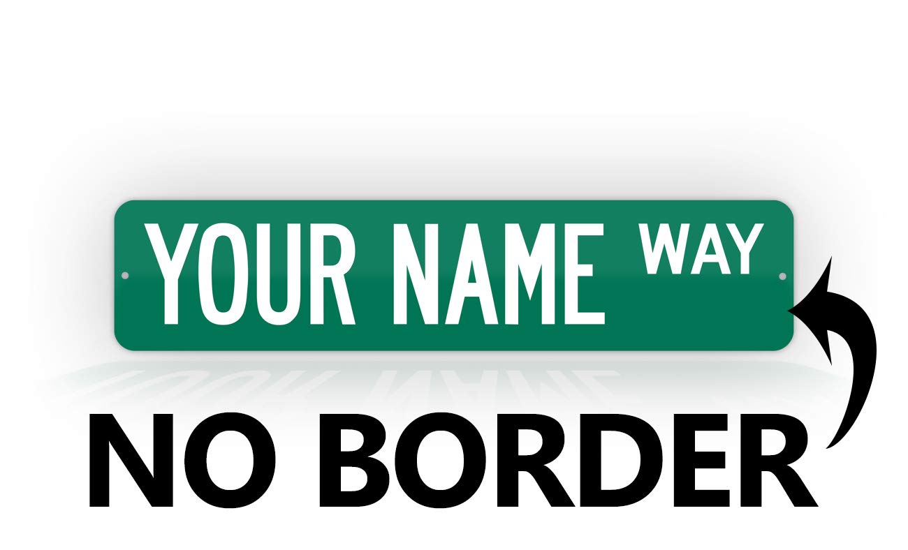 Customized Green Road Sign Personalized Novelty Street Sign