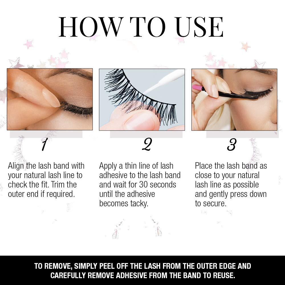 Ardell False Eyelashes 3D Faux Mink 858, 4 pairs