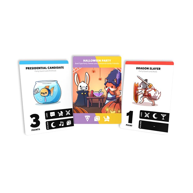 Unstable Games - Wrong Party Base Game - Delightfully quirky card game for tweens, teens, & adults - Draft style deck-building game - 2-5 players ages 12+ for game night