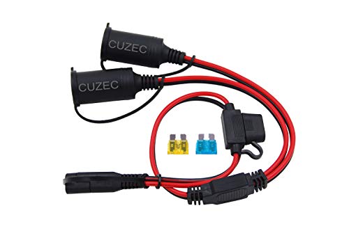 CUZEC 2-Way Splitter, SAE Connector,1 to 2 SAE Connector Power Charger Adapter