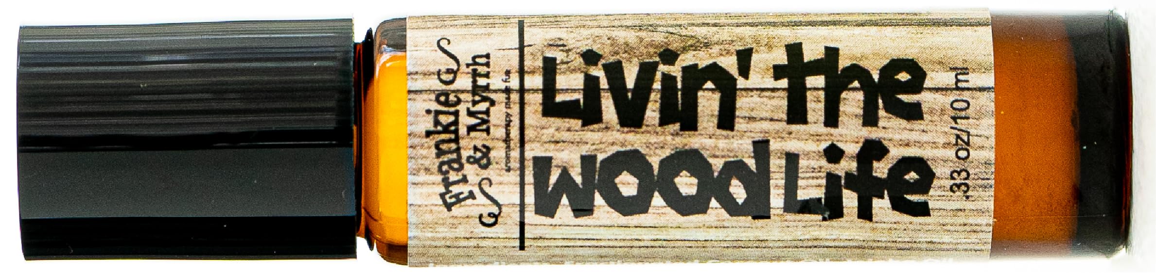 Frankie & Myrrh Livin' The Wood Life Roll On | Vanilla Cedar Patchouli Essential Oil Roll On Perfume/Cologne | Earthy, Sweet Aromatherapy