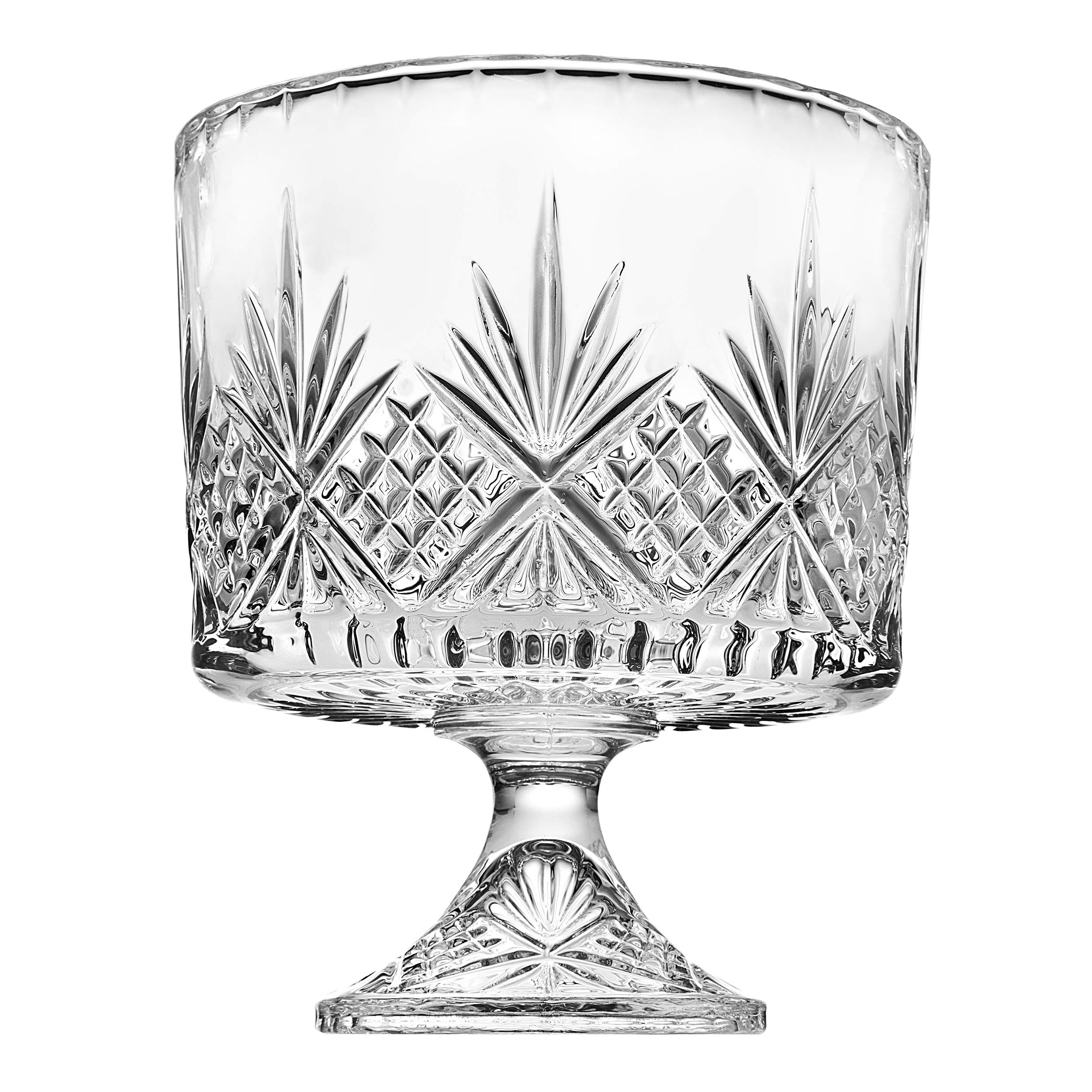 Godinger Dublin Gourmet Trifle Bowl, Clear