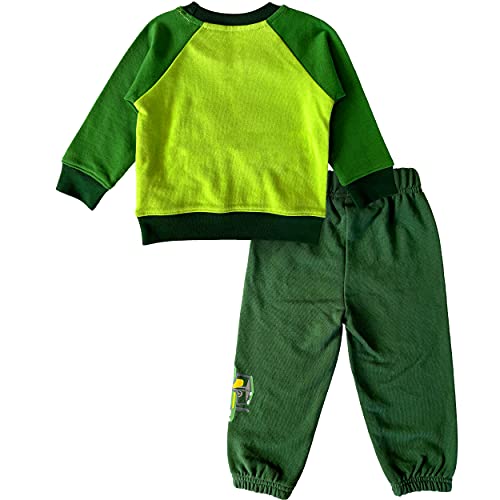 John Deere Baby Boys Infant Sweatshirt And Pant French Terry Set, Green, 18M US