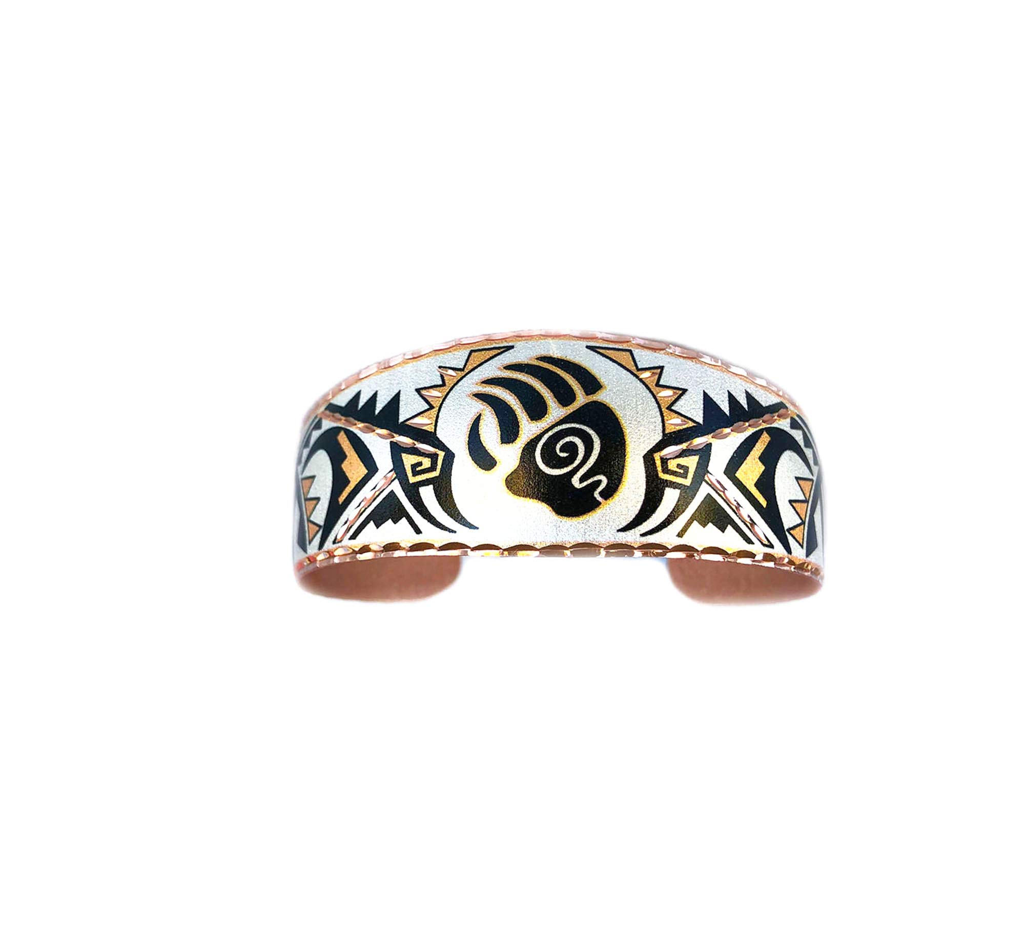 Bear Claw Bracelets Feature Native American Bear Paw Jewelry, Adjustable Bear Cuff Bracelets Native American Copper Bracelets, Bear Claw Jewelry