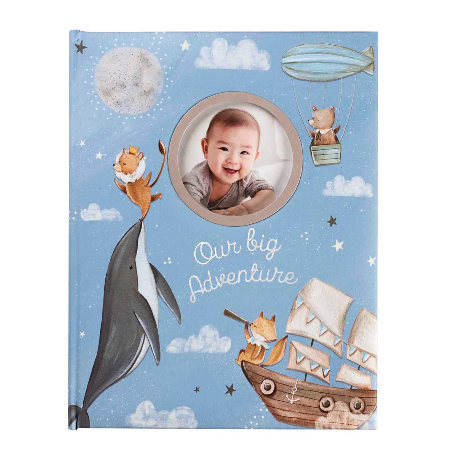 C.R. Gibson ''Our Big Adventure'' Nautical Baby Memory Book for Boys, 48 Pages, 8.75'' x 11.25''