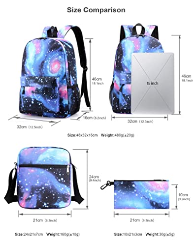 FROIBHATG NASA,Space Agency,astronaut,camouflage bag, men and women, Three piece backpack set