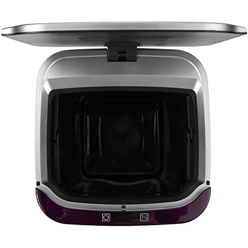 Hanover 10-Liter / 2.6-Gallon Stainless Steel 10 Liter-2.6 Gallon Home and Kitchen | Fingerprint Smudge Resistant | Soft Close | Sensor Lid | Carbon Odor Control, 10L Trash Can 1