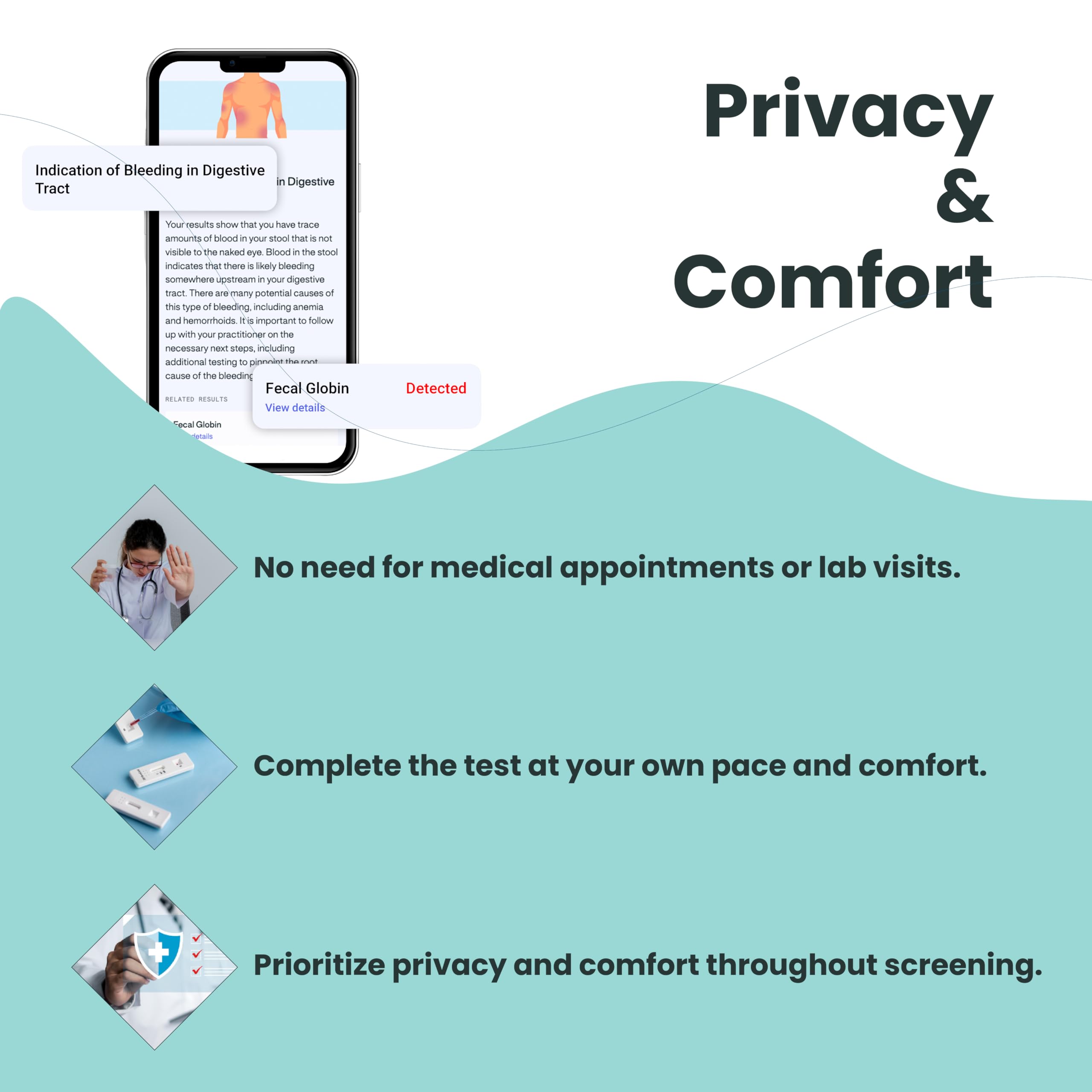eFunctional Colon Cancer Screening Test: Easy at Home Use, Advanced Accurate Detection Technology, Private & Comfortable, Early Detection Advantage