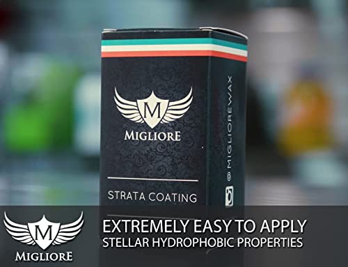 Migliore Strata Coating: High Gloss SiO2 PRO Ceramic Coating & Car Sealant │ 1-2 Years of Protection │ Apply After Car Wash Clay Bar Buffer Polisher │ Auto Marine Boat Motorcycle