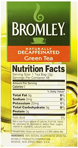 Bromley Naturally Decaffeinated Green Tea 48 ct