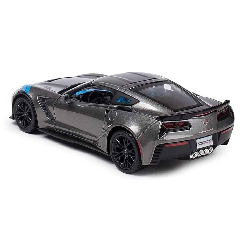 Maisto 1:24 Assembly Line 2017 Chevrolet Corvette Grand Sport - Grey