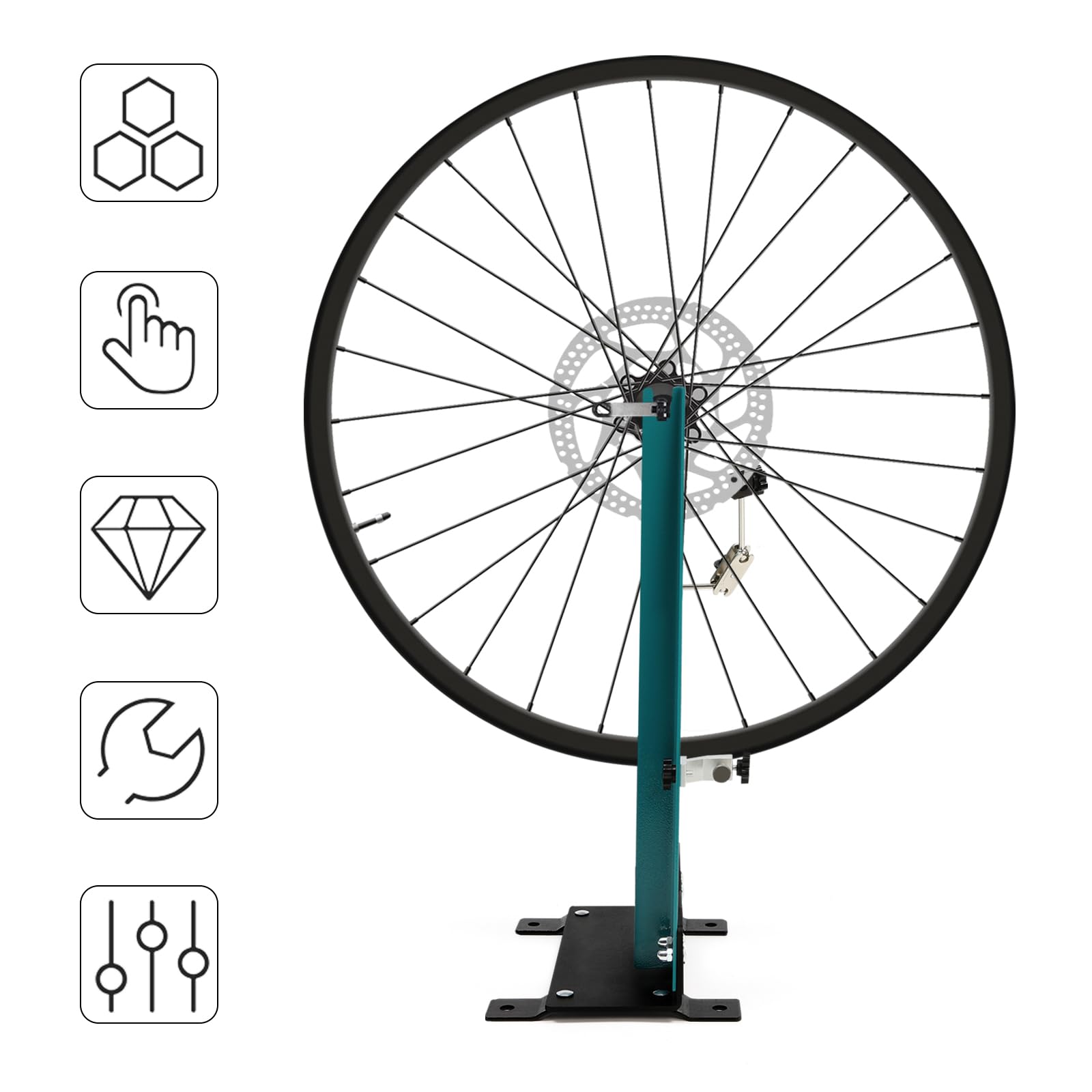 biniliubi Wheel Truing Stand - Professional Bicycle Wheel Maintenance, Removable Multi-function Bicycle Wheel Alignment Repair Tool ,Great Tool for Rim Truing For MTB Road
