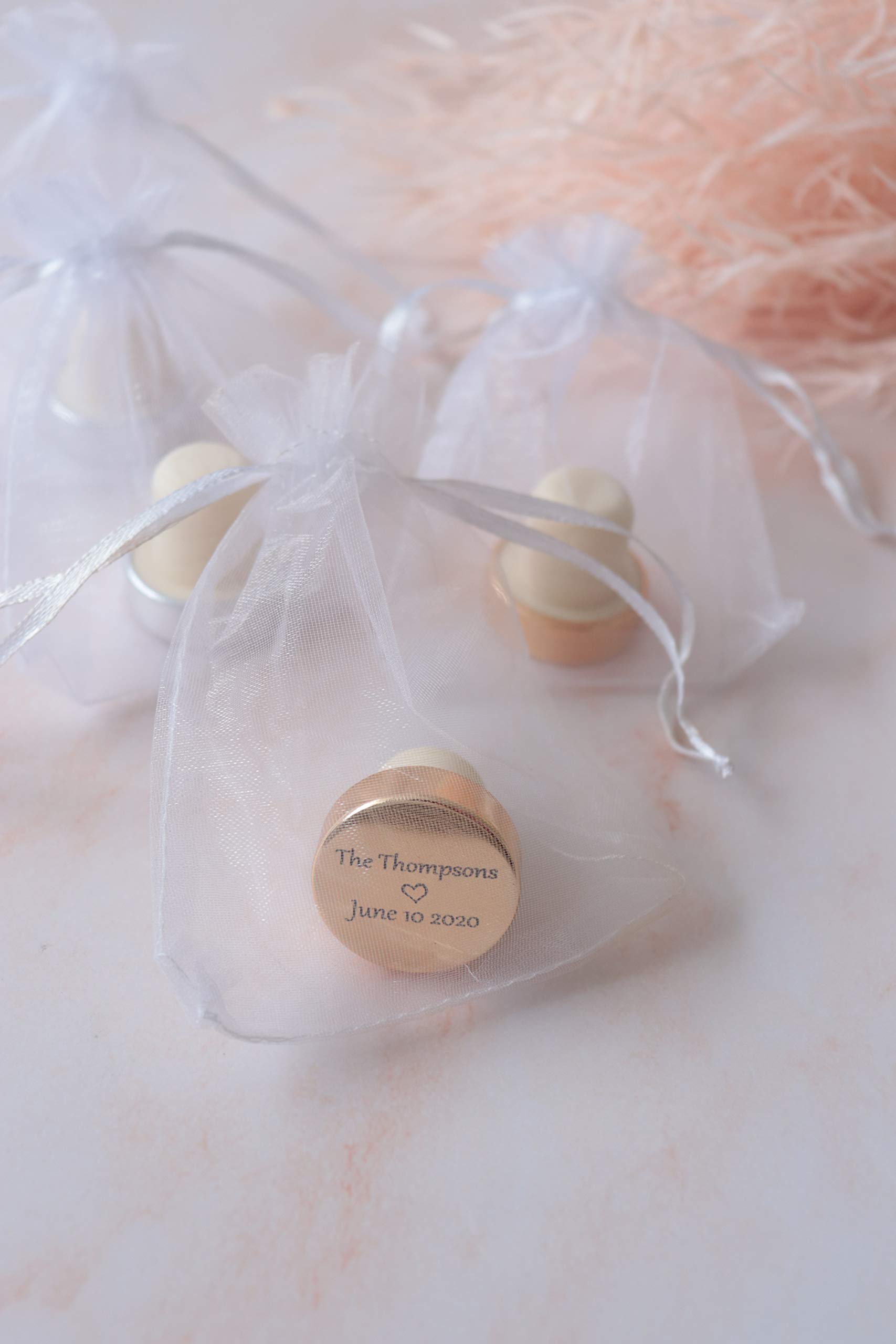Custom wine bottle stopper for party favors, personalized engraved wedding gifts set, house warming gift new home, It's wine o clock, wedding favors for guest in bulk