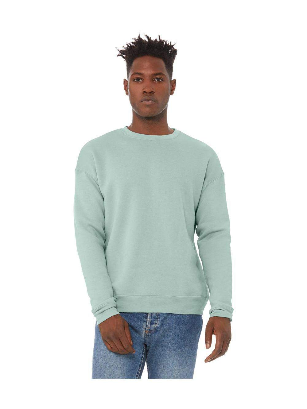 Bella + Canvas Unisex Drop Shoulder Fleece M DUSTY BLUE