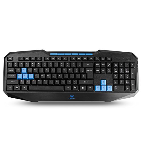 Beastron Catalyst Gaming Keyboard, Multimedia Keys Ergonomic Keyboard Swappable Gaming Keys, PC Computer Wired Gaming Keyboard