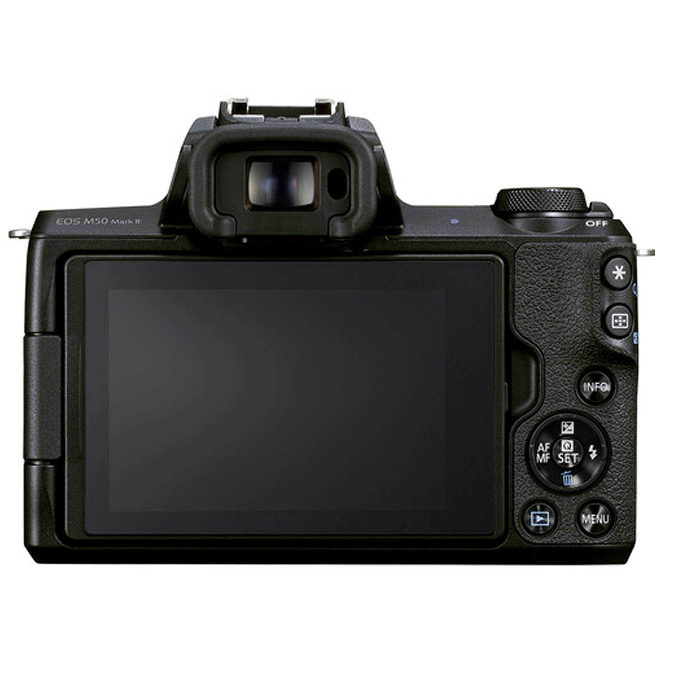 Canon EOS M50 Mark II Mirrorless Digital Camera with EF-M 15-45mm f/3.5-6.3 is STM Lens + 55-200mm f/4.5-6.3 is STM Lens + 64GB Memory Card, Professional Photo Bundle (42pc Bundle)
