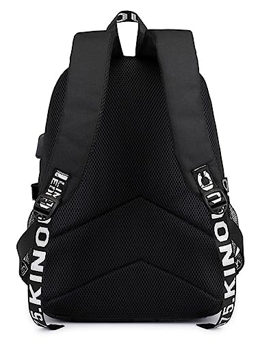 FSRONGXI 17Inch Bankugo Backpack Toga Laptop Backpacks Large Casual Daypack Anime Backpack with USB Charging Port (A)