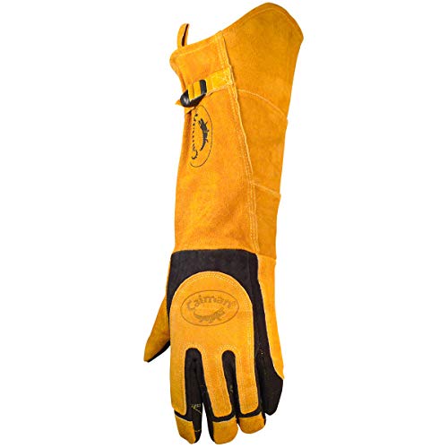 Caiman 1878-0 Welders and Foundry Gloves Gold L