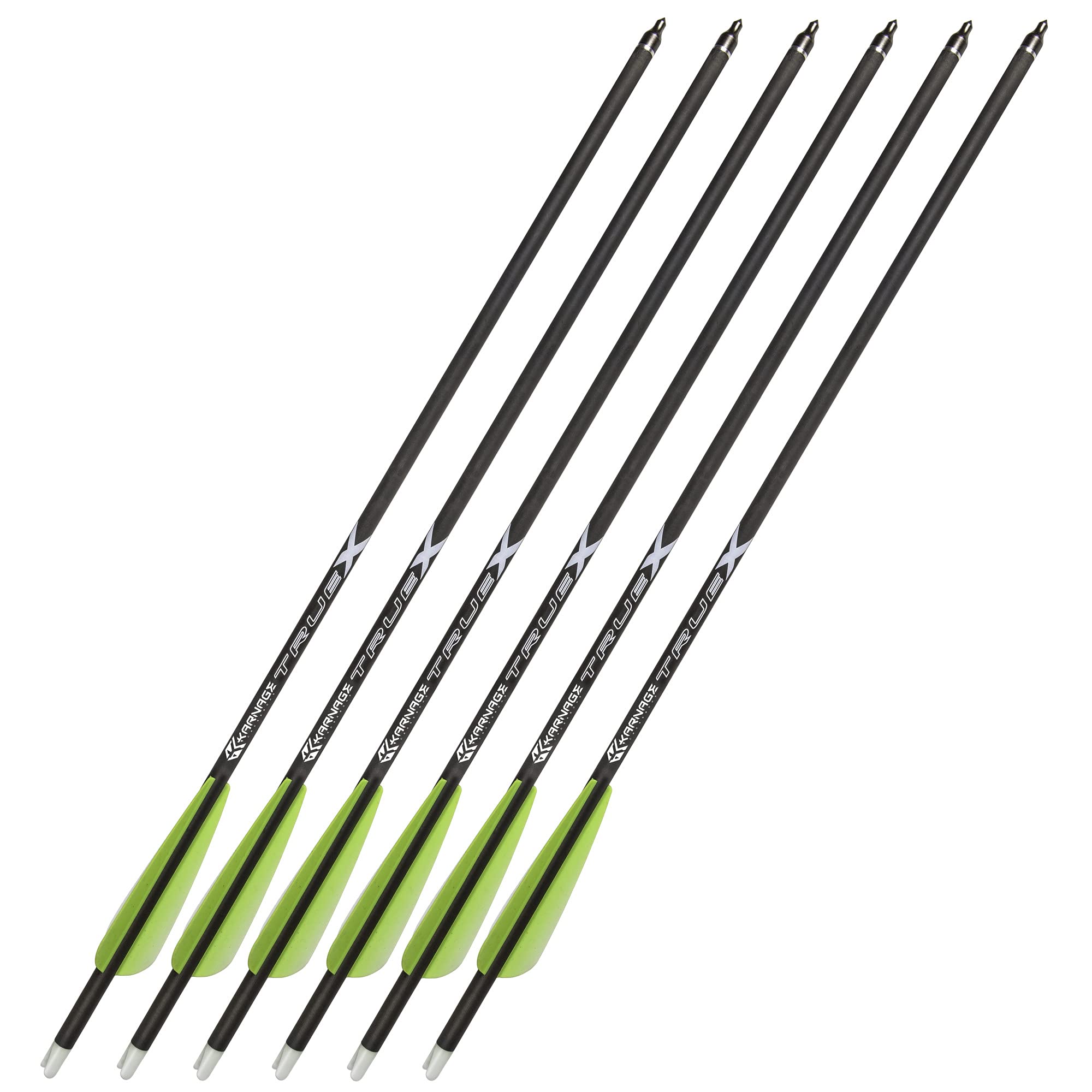 Bear X Karnage Truex Crossbow Arrows β 6 Pack, Grey