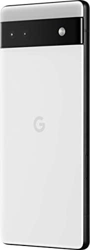 Google Pixel 6A 5G 128GB 6GB RAM Factory Unlocked (GSM Only | No CDMA - not Compatible with Verizon/Sprint) Global Version - Chalk