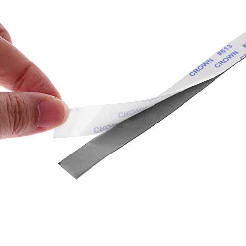 CHBC Self-Adhesive Measuring Tape with Adhesive Backing, Left To Right Reading, Right To Left, Middle to both sides, Stainless Steel, Miter Track Router Ruler (1M, Left to Right)