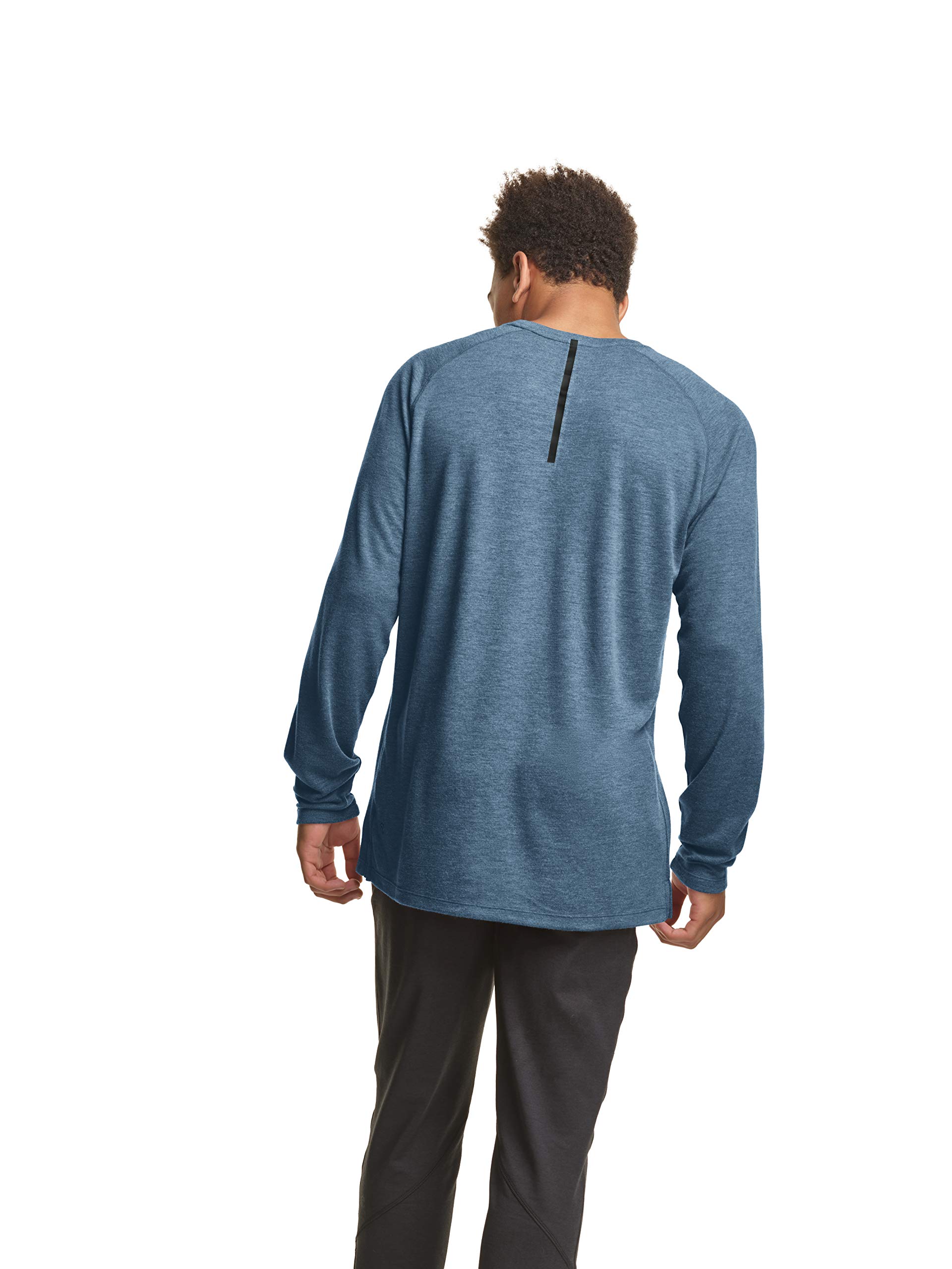 C9 Champion Men's Soft Train Long Sleeve T-Shirt, Jetson Blue Heather, M
