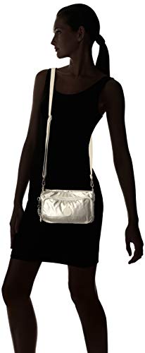 Kipling Women's Myrte Crossbody Handbag, Convertible Metallic Purse, Nylon Clutch and Waist Bag