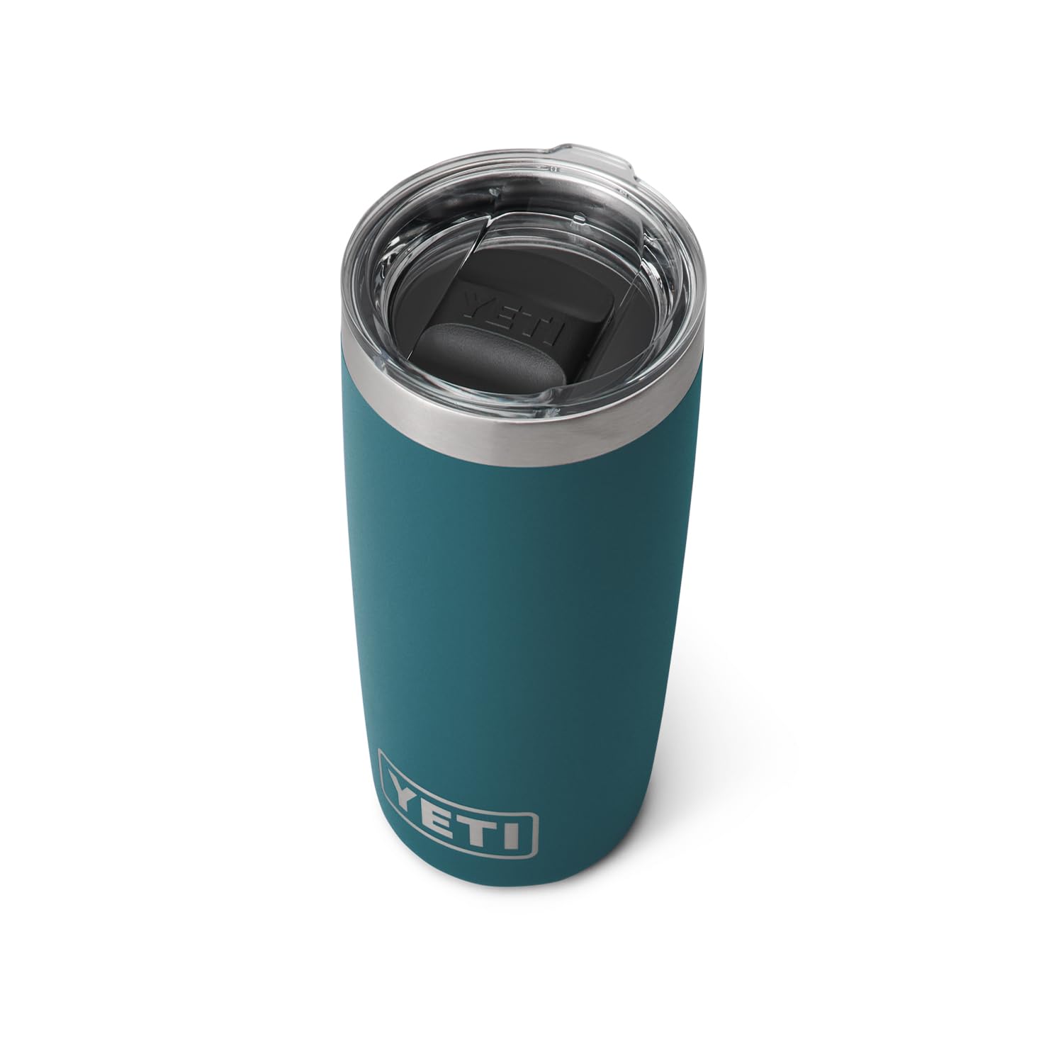 YETI Rambler 10 oz Tumbler, Stainless Steel, Vacuum Insulated with MagSlider Lid, Big Wave Blue