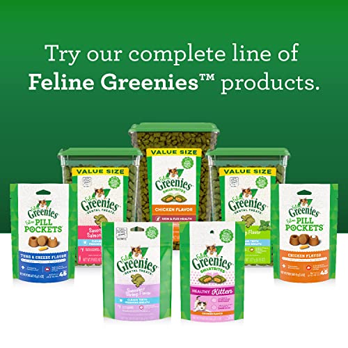 FELINE GREENIES SMARTBITES HEALTHY INDOOR Natural Treats for Cats, Tuna Flavor, 16 oz. Tub