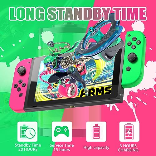 DILITT Gamepad Controllers for Nintendo Switch,Left Right Controller Replacement for Switch/Lite/OLED,Switch Controllers Gamepad Supports Screenshot/Wake-up Function/Motion Control(HL)