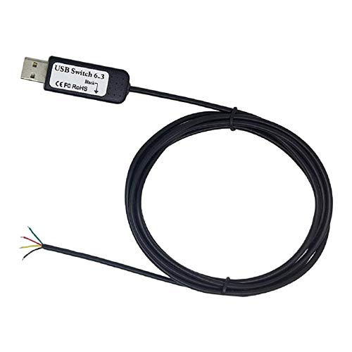USB Switch Cable 7 to 6PCS Different Pedals DIY USBSWITCH6-6