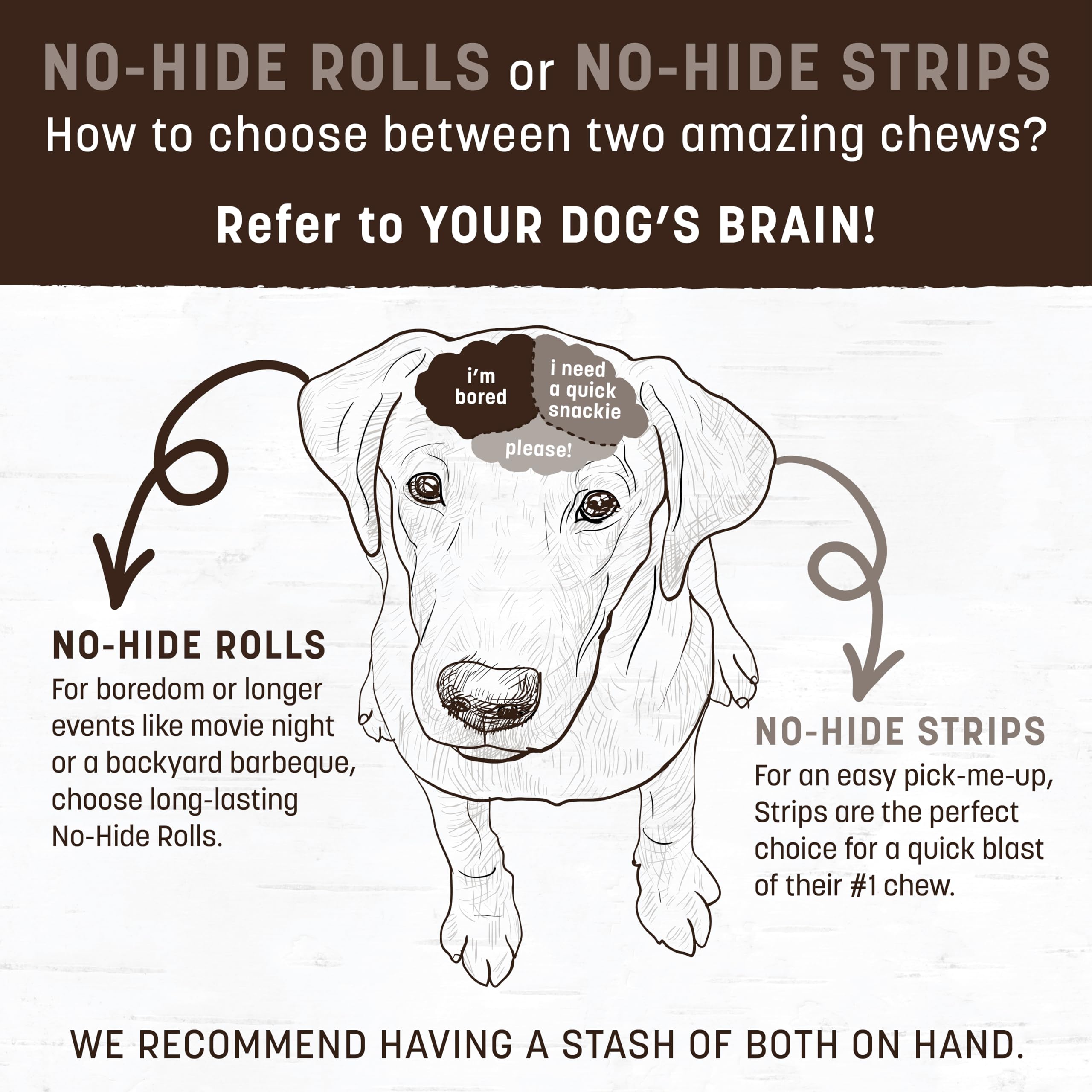 Earth Animal No Hide Small Long Lasting Dog Chew Rolls, Salmon, 2 Count Pack of 3