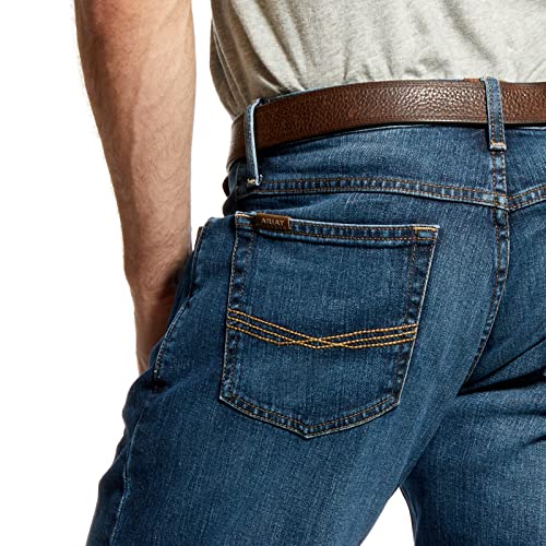 ARIAT mens M4 Low Rise Stretch Legacy Boot Cut Jean, Stretch Freeman, 40W x 32L US