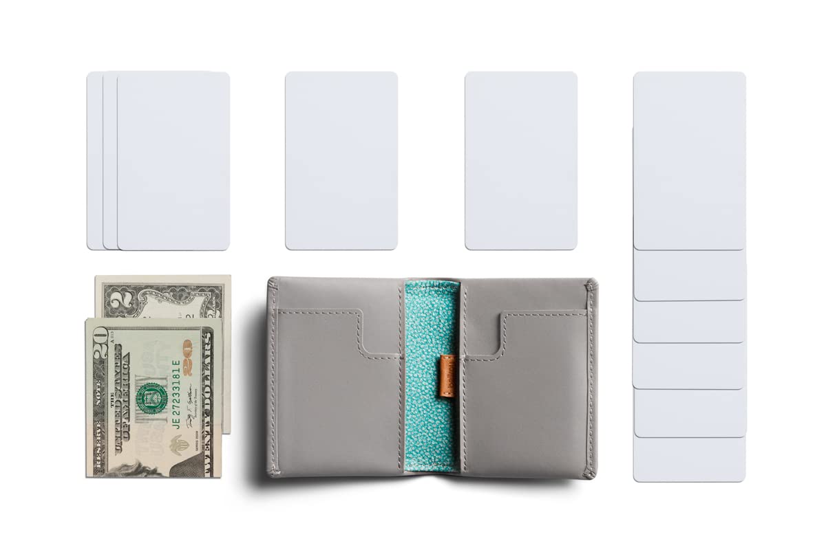 Bellroy Slim Sleeve (Slim Leather Bifold Wallet) - Grey Lagoon