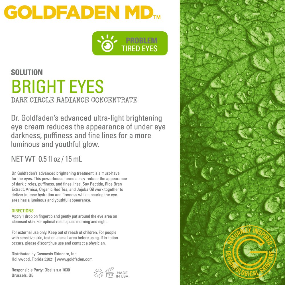 Bright Eyes Dark Circle Concentrate Brightening Eye Cream w/Soy Peptide, Rice Bran Extract & Arnica | May Reduce Under Eye Darkness, Puffiness & Fine Lines 0.5 fl. oz.