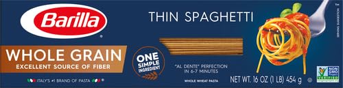 Barilla Whole Grain Pasta Thin Spaghetti, 16 Oz