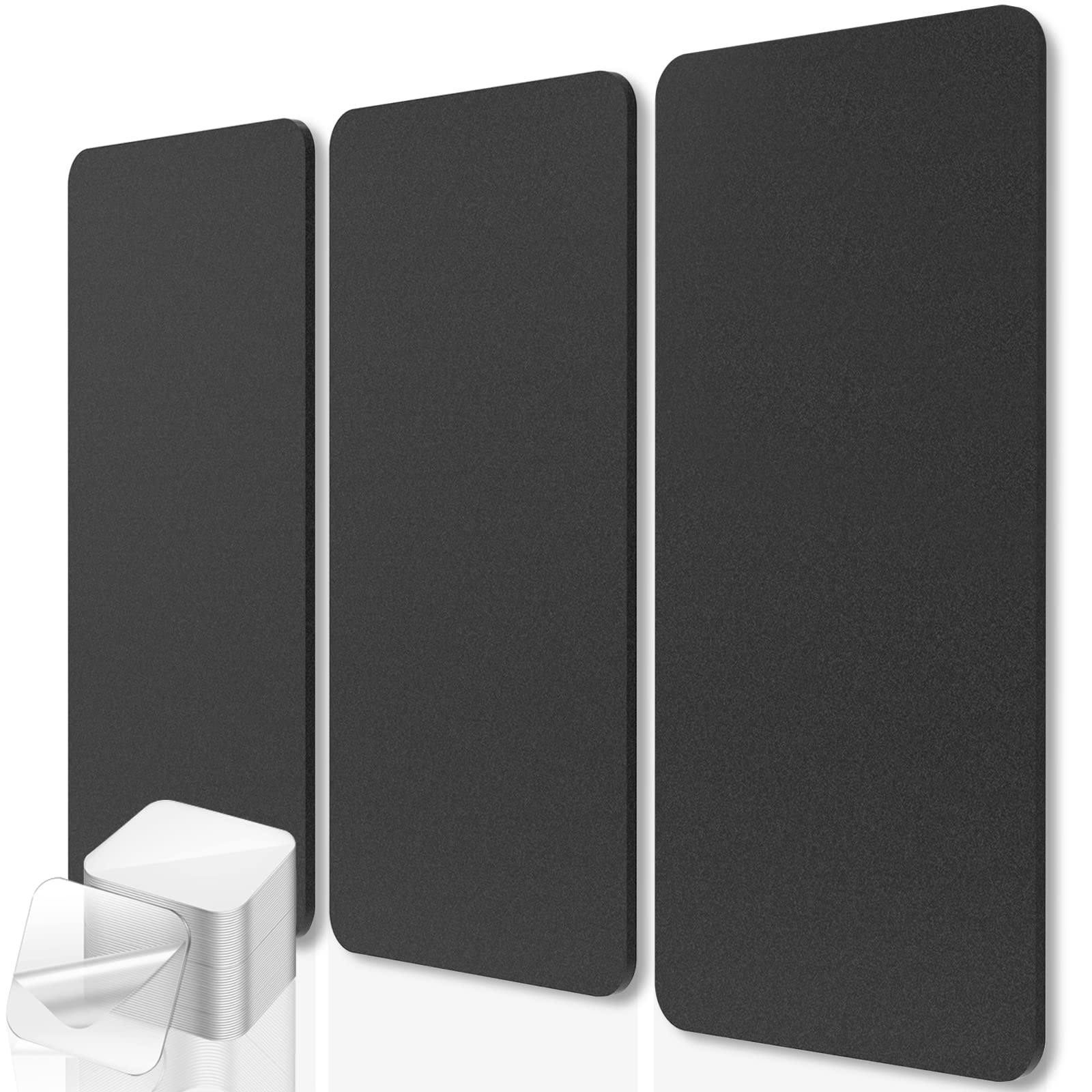 BUBOS Art Acoustic Panels, 6 Pack 24"X 12"X 0.4" Soundproof Wall Panels,Great to Reduce Noise and Eliminate Echoes,for Recording Studio,Office,Gaming Room (WHITE)