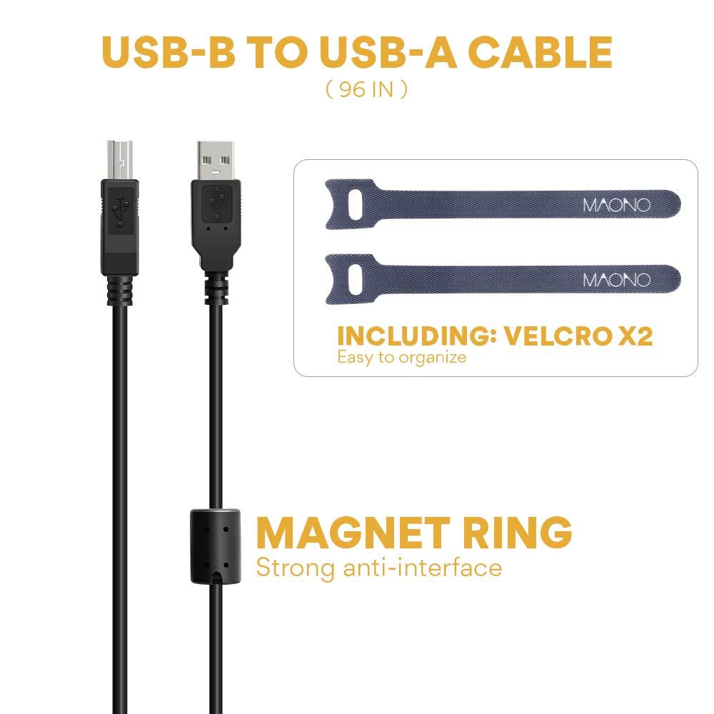 MAONO Podcast Microphone 192KHZ/24BIT AU-PM420 Metal USB Condenser Cardioid PC Mic with Professional Sound Chipset for Gaming, Streaming, YouTube, Voice Over, Studio/Home Recording