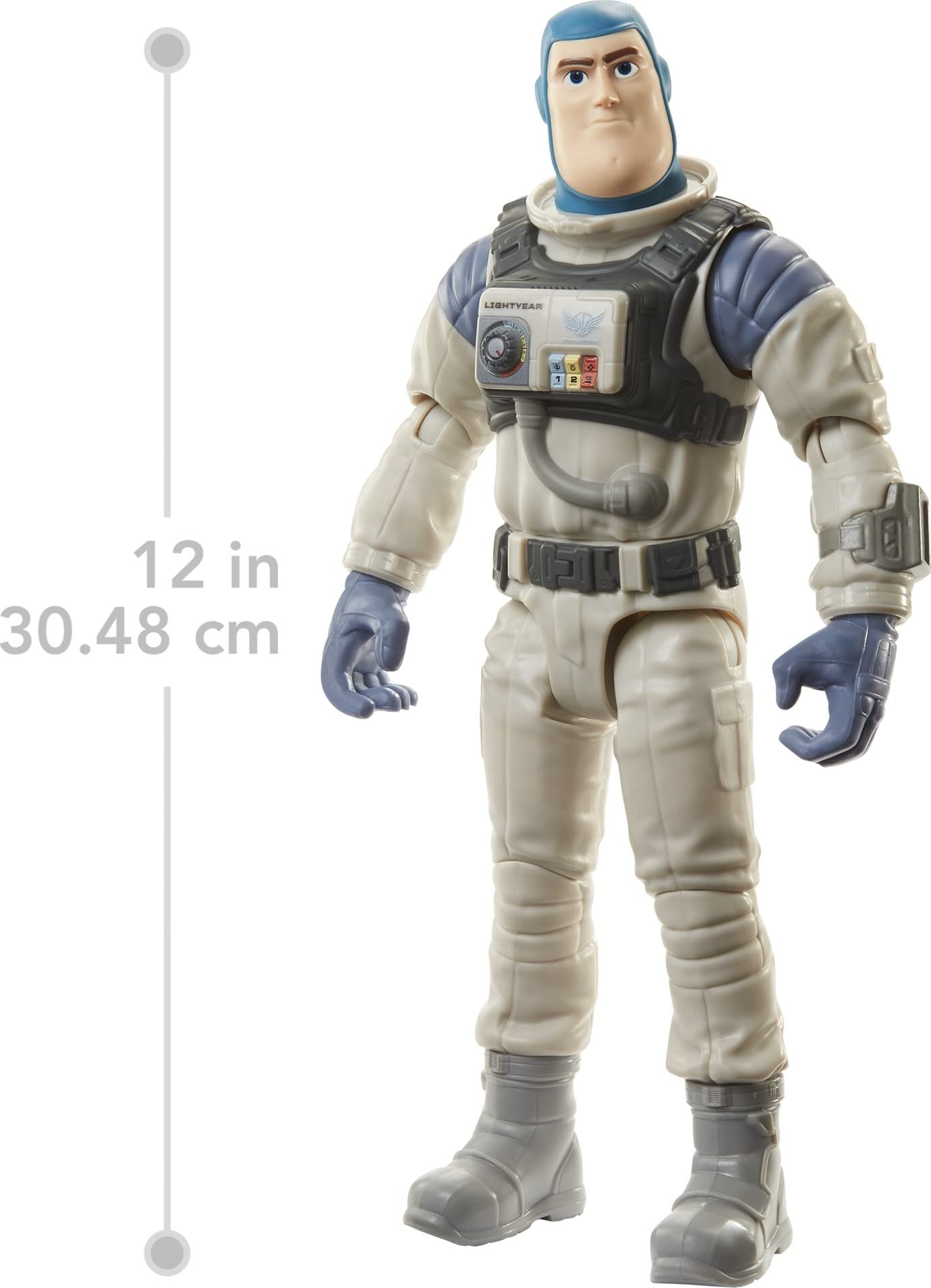 Mattel Disney and Pixar Lightyear Large Scale XL-01 Buzz Lightyear Action Figure with 14 Movable Joints, 12-inch Collectible Inspired by the Movie