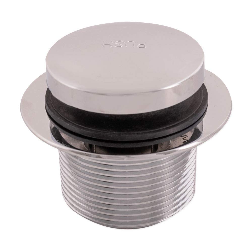 Eastman Tip-Toe Bath Drain Assembly Kit with Flange and Drain Washer, 1-1/2 Inch x 11.5 Inch Coarse Thread, Chrome Plated, 35235