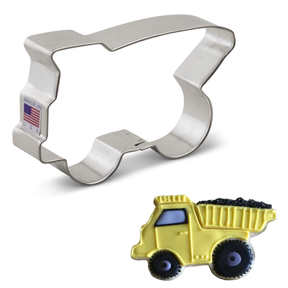 Construction Dump Truck Cookie Cutter 4.5" Made in USA by Ann Clark