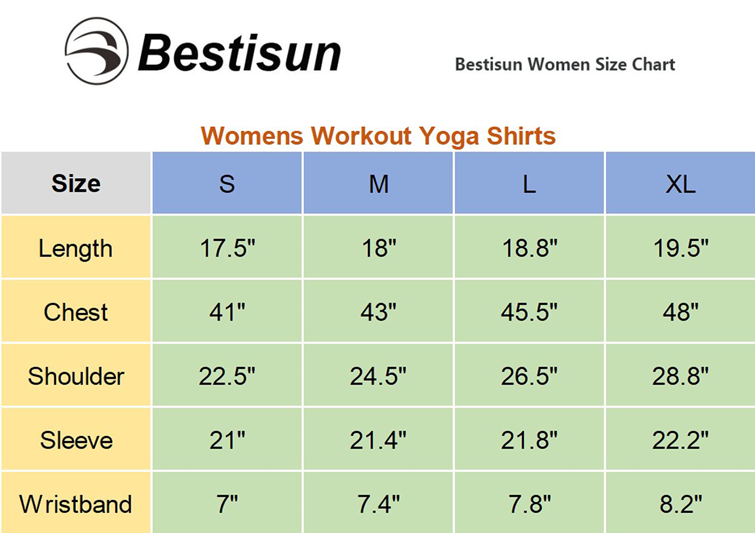 Bestisun Womens Long Sleeve Workout Dance Exercise Clothes Activewear Yoga Running Tops Tennis Hiking Athletic Crop Top Black M