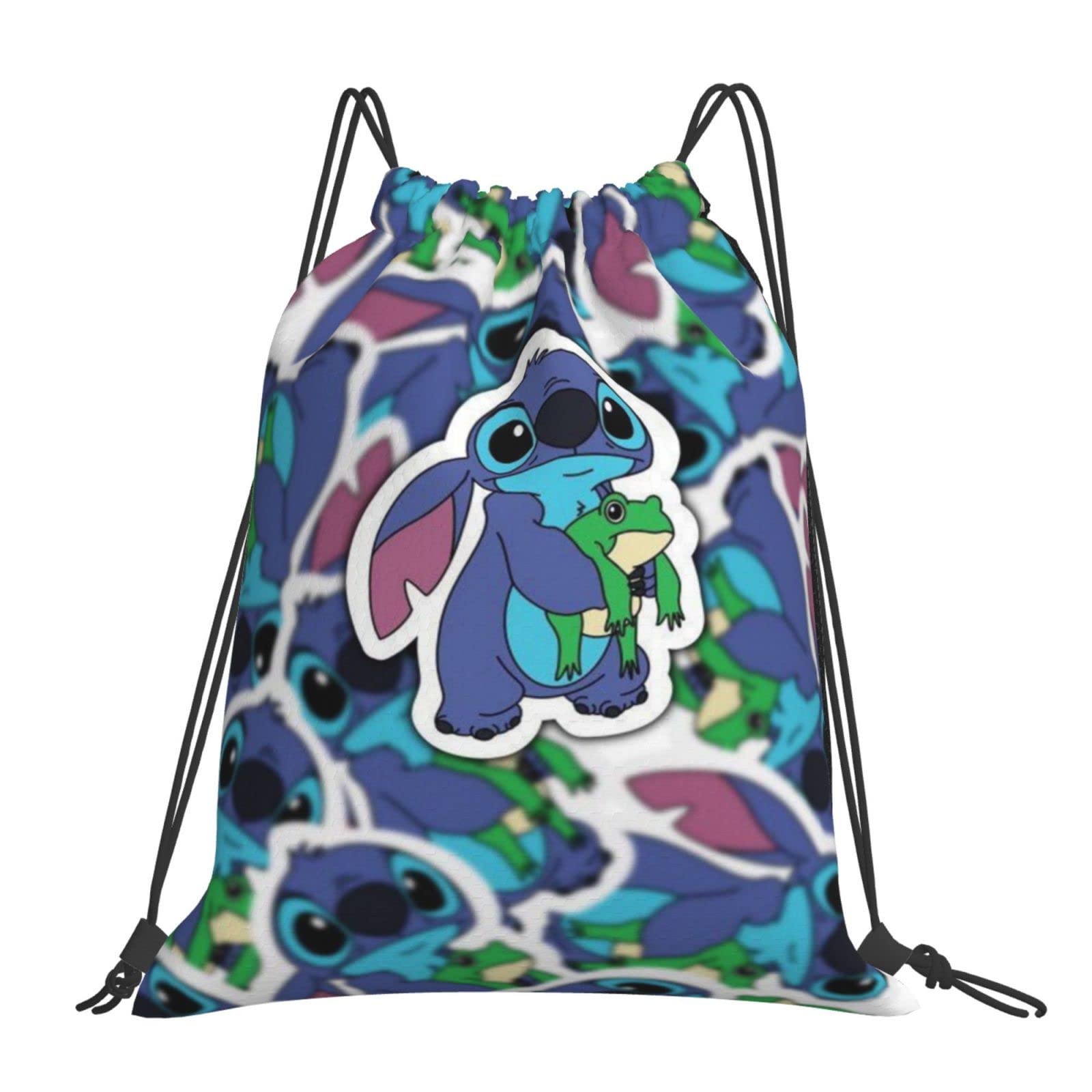 Cartoon Drawstring Backpack Gym Bag Waterproof Backpack Yoga Training Gymsack Sport Strap Pack Bag For Women Men