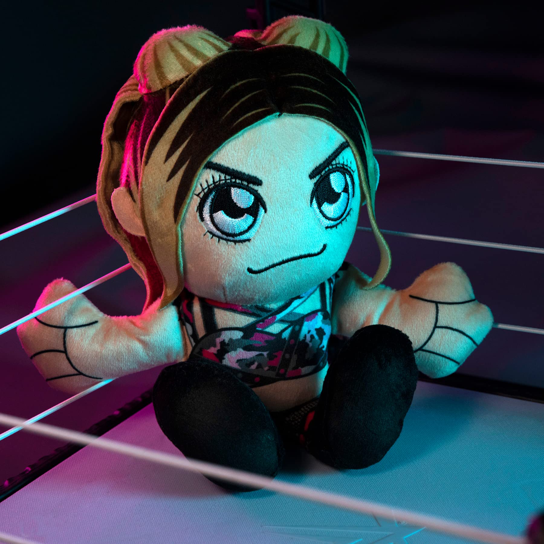 Bleacher Creatures WWE Roman Reigns 8" Kuricha Sitting Plush (G.O.D. Mode)- Soft Chibi Inspired Toy